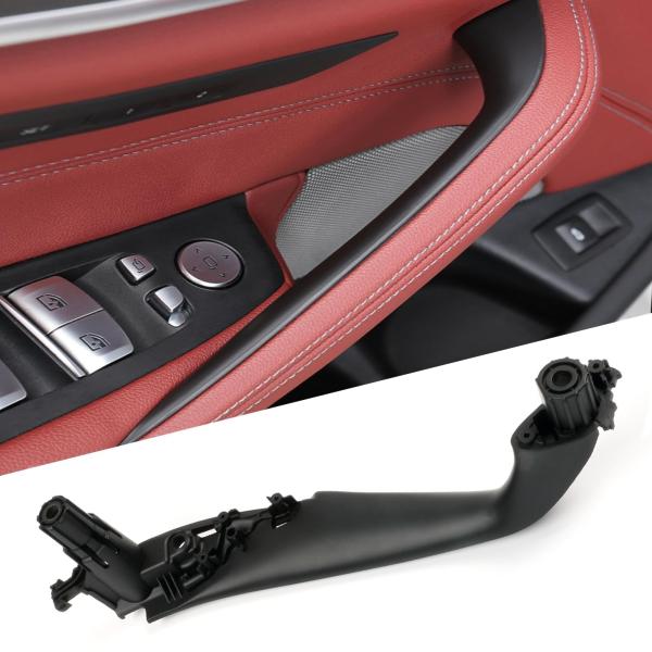 商品名: Jaronx BMWドアハンドル交換用 5シリーズ G30/G31/F90 2017 2018 2019 2020 2021 2022用 ブラック フロント左運転席側インテリアドアプルハンドル 交換用 51417438523 Ja...