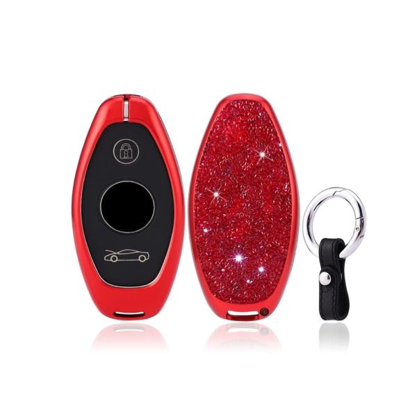 商品名:  Aluminium Alloy Car Key Case Cover Fob Compatible for McLaren 720S 570S/GT 600LT Bling Remote Protector Gold Red S...