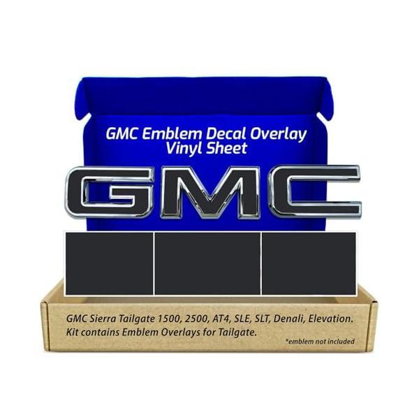 商品名:  GMC Sierra 1500 2500 Matte Black GMC Tailgate Emblem Overlay Decals 2019-2026ブランド: EmblemsPlus高さ: 2.54cm横幅: 2.54cm...