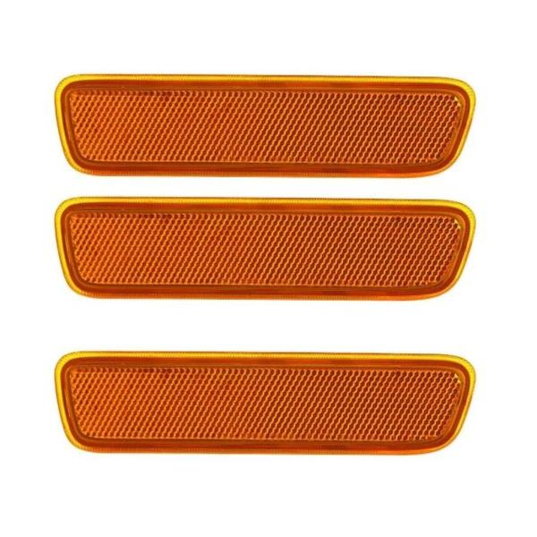 商品名:  EFCUCLP 3 Set of - Bumper Reflector for Chrysler for Pacifica Base 2004-2007 &amp; Limited 2005-2008 Front Rightブラ...