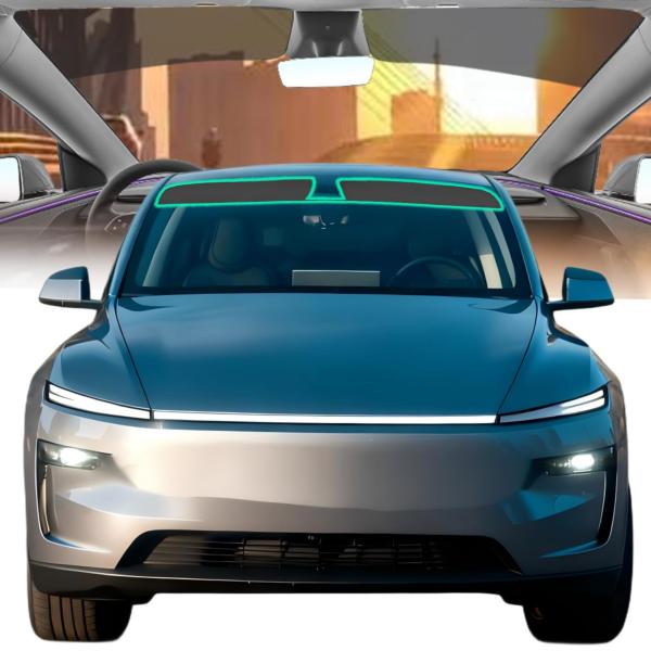 商品名:  AUTOTEK Windshield Sun Strip, Tesla Model Y Accessories 2025-2026, Pre-Cut Window Tint Film &amp; Sun Shade, Anti-...