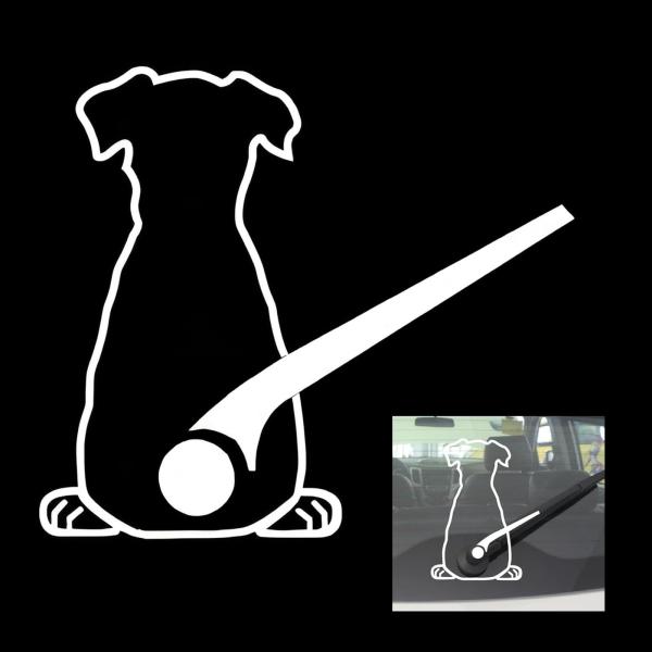 商品名:  Teybouk Car Window Stickers, Cute Dog Cartoon Rear Windshield Wiper Sticker with Tail Wagging Effect, Self-Adhesiv...