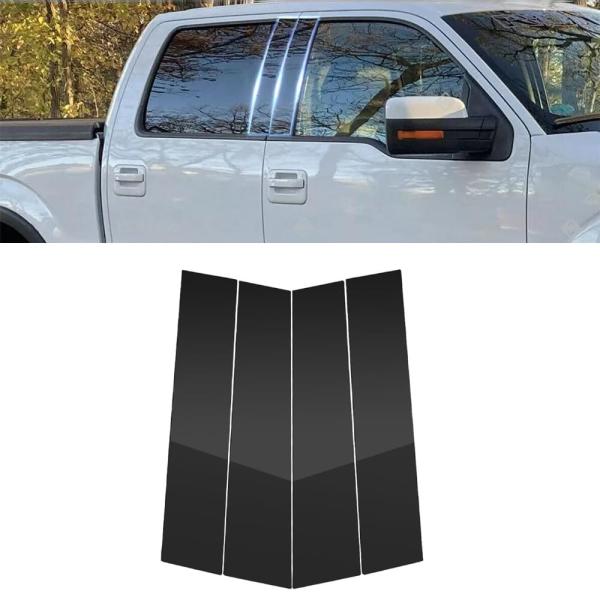 商品名:  x xotic tech Glossy Black Pillar Post Side Door Window Cover Trim Anti-Scratch Pre-Cut Molding Set Compatible with...