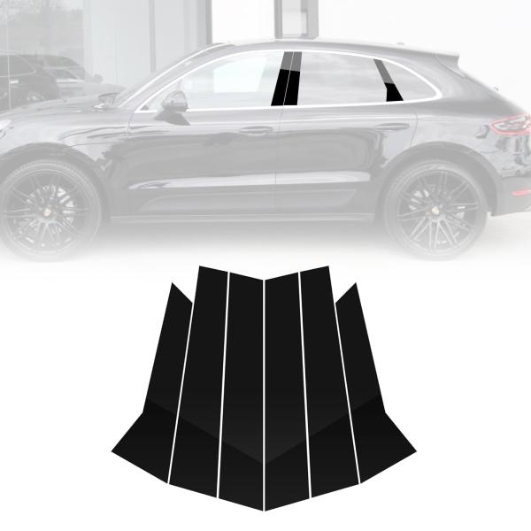 商品名:  x xotic tech Glossy Black Pillar Post Side Door Window Cover Trim Anti-Scratch Pre-Cut Molding Set Compatible with...
