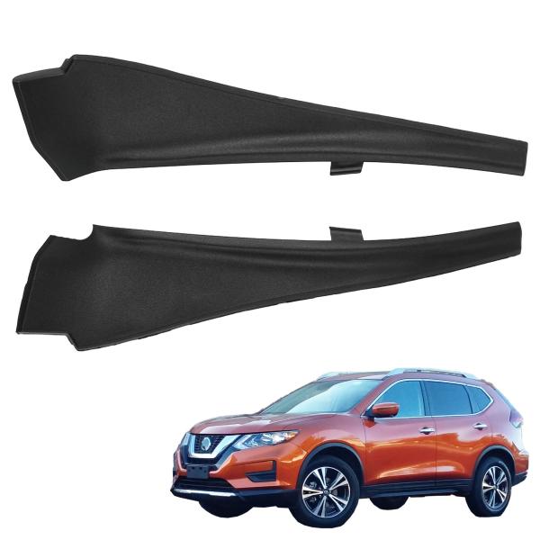 商品名: PATSWHSE フロントガラスワイパーカウルパネルグリル 2個 日産ローグ 2014 2015 2016 2017 2018 2019 2020 66894-4CL0A 66895-4CL0A 左右サイドウィンドウカバー トリム...