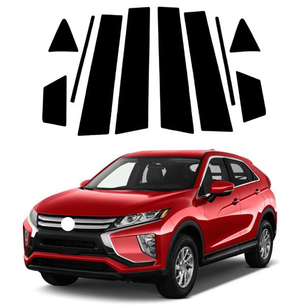 商品名:  Door Window Pillar Posts Molding Panel Trim Stickers Side for Mitsubishi Eclipse Cross 2018-2023 10pcs,Strong Toug...