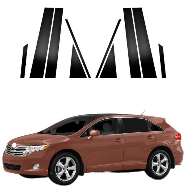 商品名:  Door Window Pillar Posts Molding Panel Trim Stickers Side for 2009-2018 Toyota Venza 10PCS,Strong Toughness PC Mat...