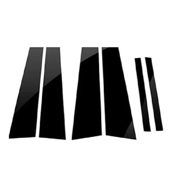 商品名:  Gloss Black Pillar Posts Silver Carbon Compatible for Chevrolet Holden Malibu Sedan 2013-2015 Window Decor Door Si...