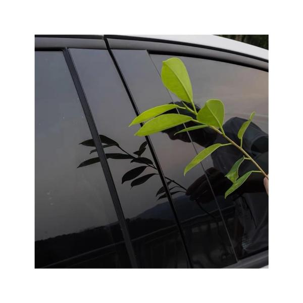 商品名:  6pcs Gloss Black Pillar Posts Silver Carbon Compatible for BYD Atto 3 Yuan Plus 2022-2023 Window Decor Door Side M...