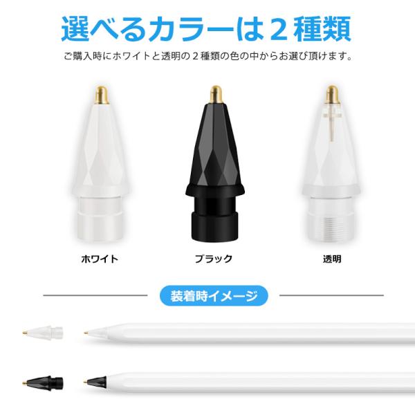 ■アップルペンシルと互換性Apple Pencil第1世代と第2世代の両モデルに対応しています。（アップルペンシル本体は含まれません） 簡単に取り外しができ、ペン先を交換することができます。純正品ペン先の代わりに使うことが可能でコストがかか...