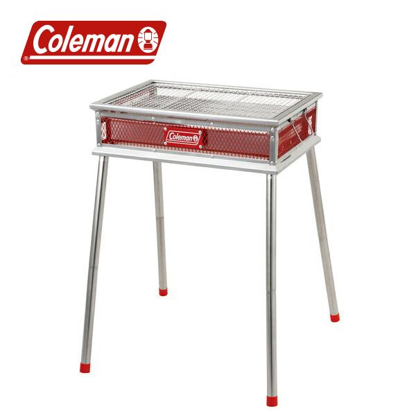コールマン クールスパイダー ステンレスグリル (レッド) [170-9367]Coleman 通気性抜群でサビに強いメッシュボディーのオールステンレス製グリル■引き出し式ロストルで炭の補給や交換が簡単■ 仕様●焼面サイズ：約30×45cm...