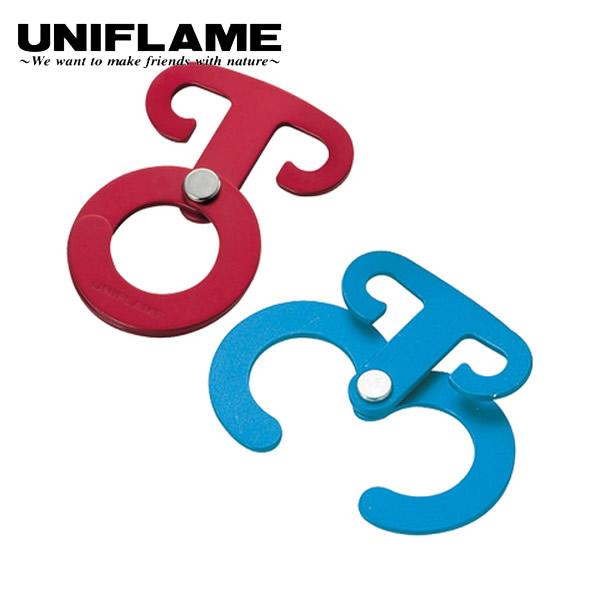 ユニフレーム 引掛け坊主 コンビ [681671]UNIFLAME フック部は自在としても使え、テント・タープの張縄を利用して小物などを吊り下げられます。ジュラルミン製で引張り強度は120kgfと強靭です。■ 仕様[サイズ] 全長60mm[...