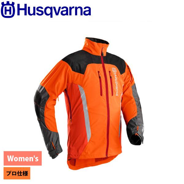 新カラー＆スタイリッシュデザインのハスクバーナ フォレストジャケット T-ExII女性用は、ハスクバーナの防護服シリーズの中での最上位モデルのジャケットで、特に女性向けにウェストがシェープしたデザインです。伸縮性の高いスリムフィットデザイン...
