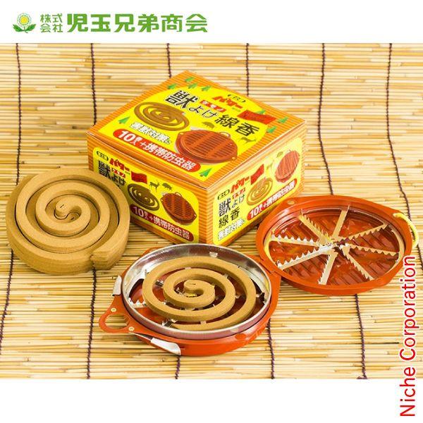 ▼お試しエントリーモデル登場！害獣から農作物を守る！森林作業、農作業に最適です。屋外で使用するために、煙が多く出るように特別に作っています。農業・造林業のプロも使用する性能！※蚊取り線香ではありません■仕様●獣よけ線香【原材料】唐辛子粉末、...