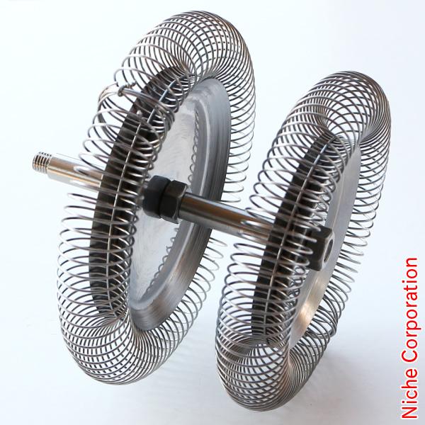 ▼オプションパーツ　武井バーナー用　コイル（組） 301・501用【サイズ】コイル直径:約9.6cm(軸先端コイル)コイル直径:約11cm (軸中間コイル)軸全長：約9.5cm[ 武井バーナー製造 TAKEI アウトドア ストーブ ヒーター...