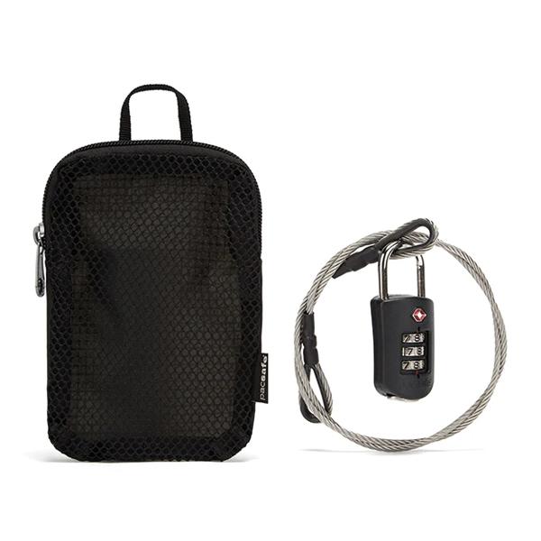 ▼pacsafe パックセーフ プロセーフ1000 Wケーブルは頑丈なステンレススチールケーブルとコンボロックがセットになったセキュリティーキーです。ステンレスケーブルは、ポールや手すりなど固定オブジェクトにロックすることでバッグを保護しま...