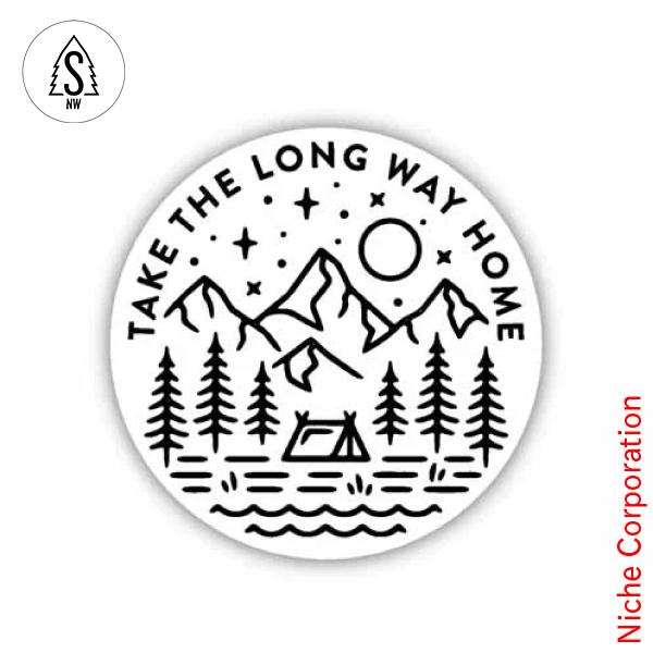 ウォーターボトルやラップトップ、愛車に貼るのにベストなサイズ感のステッカーです。Weather Proof（ウォータープルーフ）Made in USA▼STICKERS NORTHWESTとは▼アメリカ ワシントン州タコマで、アウトドア愛好...