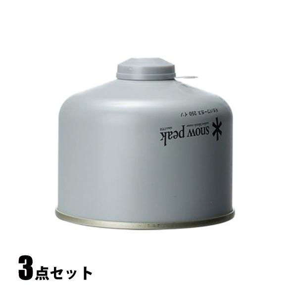 ▼▼▼セット内容▼▼▼スノーピーク ギガパワーガス 250 イソ (GP-250SR)×3■仕様【サイズ】Φ10.7×9cm【内容物】LPG(液化イソブタン・液化ブタン)【NET】220g(1個あたり)[ スノーピーク アウトドア キャンプ...