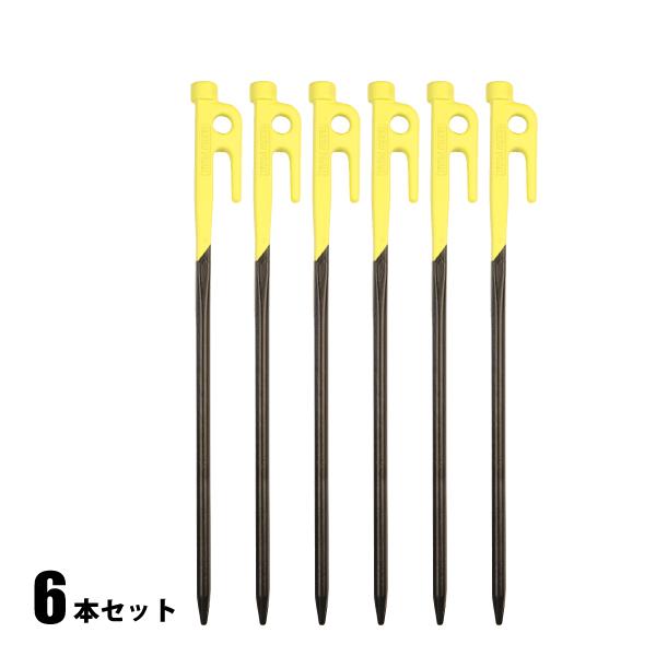 ▼▼▼セット内容▼▼▼カラーステーク30 イエロー(R-103-YL)×6■■■カラーステーク30 イエロー(R-103-YL)■■■ペグを地面に打ち込む際の適正角度である45度を、一目で確認できるようカラーリングしている長さ30cmの鍛造...