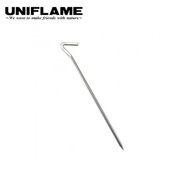 ステンレス製の強靭ペグ鍛造タイプと比べて強くて軽量！そして錆びにくい！[サイズ] 約Φ7×300mm[材質] 18-8ステンレス[重量] 約100g[ UNIFLAME ユニフレーム テント タープ 用品 アウトドア用品 アウトドアキャンプ...