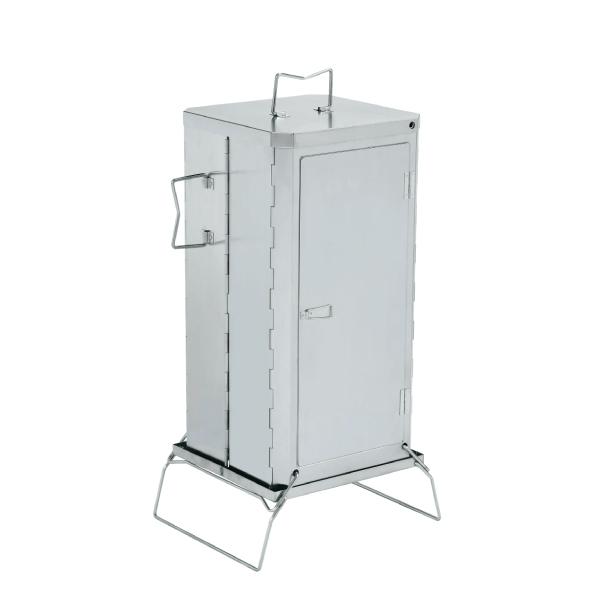 ▼フォールディング式の本格スモーカースタンドが取り外せるため熱源を選ばず、高さがあるのでゆっくりとした温度変化を作り出し、失敗を防ぎます。■仕様【サイズ】　本体：約25.5×24.5×50（高さ）cm　スタンド使用時：約32.5×26.5×...