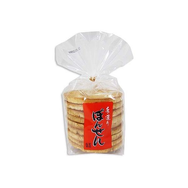 昔ながらの手焼せんべい♪松岡の手造りぽんせん小麦粉を主材料に、でこぼこの鉄板で高熱プレスして作られています。 素朴なあじわいのせんべいに秘伝の甘辛しょうゆの絶妙な味。まさに大阪下町の味です♪ 昔からの製法であの頃のまま、1枚1枚手焼された昔...