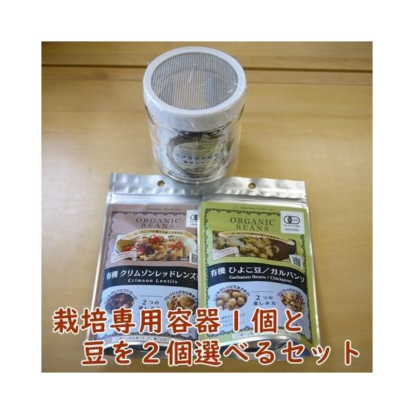 専用容器１個とお好きな豆を２個選べるお手軽な栽培キットです＊メーカー：株式会社グリーンフィールドプロジェクト