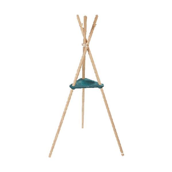 コートラック 子供 キッズ 家具 インテリア安定した構造と小物入れが特長です。布で覆うとテントとしても遊べます。（布地は含まれません）■サイズ：65.8×59.7×122.9cm■メーカー：プラントイ■メーカー国：タイ■生産国：タイ■素材：木製