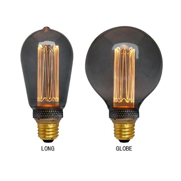 特殊なレーザー技術によって施されたライン加工により、まるでカーボン電球のフィラメントのような繊細で暖かな灯りをLEDで再現したノスタルジアバルブ。クラシックで優しい明かりのゴールドとクールでモダンな印象のグレー。ガラスカバーの色で雰囲気がガ...