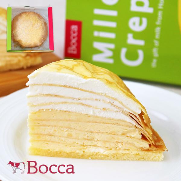 乳業メーカーが作るクリームたっぷりのミルクレープです。ラム酒を利かせた自家製のスポンジを土台にし、北海道産の生クリームと特製カスタードクリームの2層仕立て。1層づつ手作業で生地を重ね合わせているので、ふんわりとした食感に仕上げています。※2...