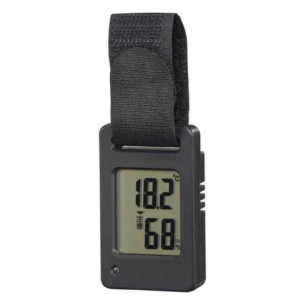 ● 「危険」「厳重警戒」になると赤ランプ点滅でお知らせ● バンド、動作確認用テスト電池付き● ベビーカーに、ガーデニングに、ハイキングに● 本体カラーはブラック規格■生産地：中国■素材・成分：■ 温度差表示範囲：-9.9〜50℃■ 温度測定...