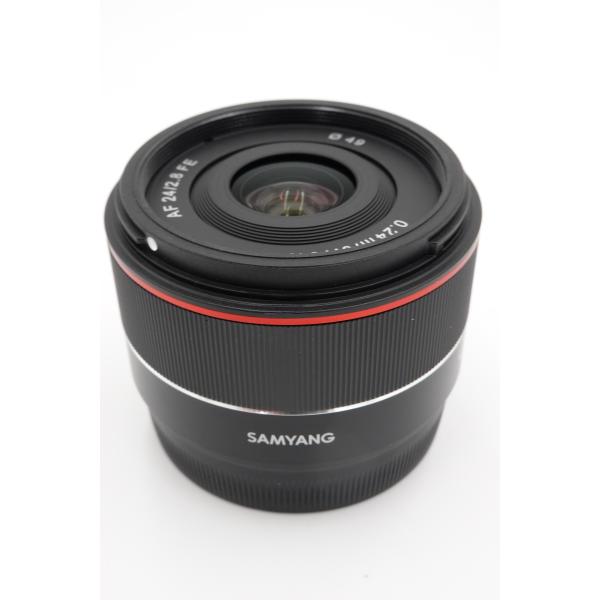 メーカー SAMYANG商品名　AF24mm F2.8 FE付属品レンズ本体、フロントキャップ、リアキャップ、レンズフード、レンズケース※付属品について上記、主要な付属品を記載しております。画像にあるものが全てとなります清掃・点検済【外観】...