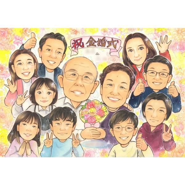 ・下描き満足保証・納期厳守・人気の似顔絵作家ずっと飾れる満足度の高い似顔絵をお届けします【ご利用の多いシーン】お祝い プレゼント 贈り物 ギフト 贈呈用 還暦 古希 喜寿 傘寿 米寿 卒寿 白寿 百寿 長寿 結婚記念日 金婚式 結婚50周年...