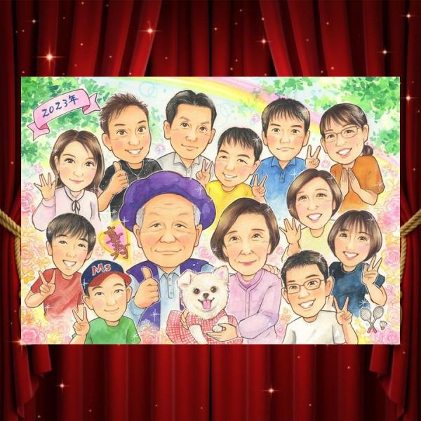 ・下描き満足保証・納期厳守・人気の似顔絵作家ずっと飾れる満足度の高い似顔絵をお届けします【ご利用の多いシーン】お祝い プレゼント 贈り物 ギフト 贈呈用 還暦 古希 喜寿 傘寿 米寿 卒寿 白寿 百寿 長寿 結婚記念日 金婚式 結婚50周年...