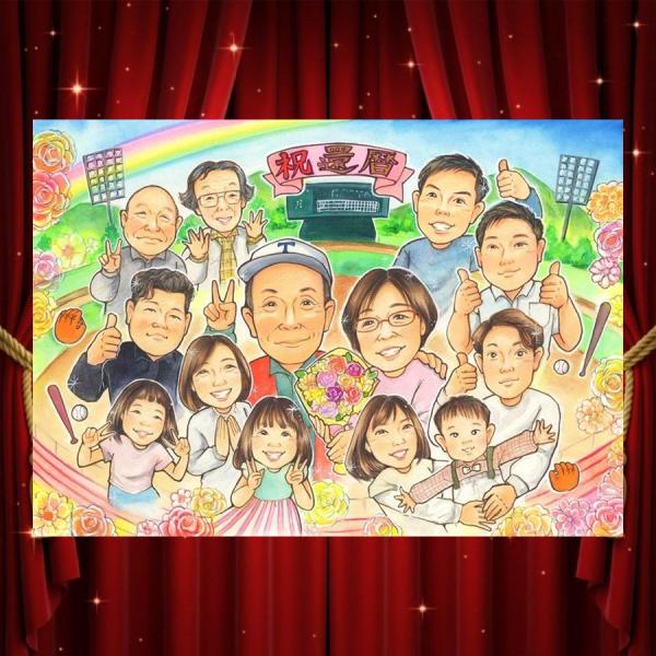 ・下描き満足保証・納期厳守・人気の似顔絵作家ずっと飾れる満足度の高い似顔絵をお届けします【ご利用の多いシーン】お祝い プレゼント 贈り物 ギフト 贈呈用 還暦 古希 喜寿 傘寿 米寿 卒寿 白寿 百寿 長寿 結婚記念日 金婚式 結婚50周年...
