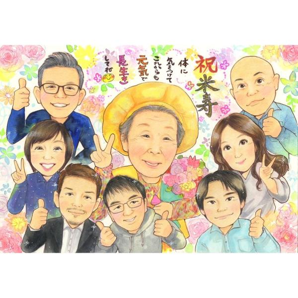 ・下描き満足保証・納期厳守・人気の似顔絵作家ずっと飾れる満足度の高い似顔絵をお届けします【ご利用の多いシーン】お祝い プレゼント 贈り物 ギフト 贈呈用 還暦 古希 喜寿 傘寿 米寿 卒寿 白寿 百寿 長寿 結婚記念日 金婚式 結婚50周年...