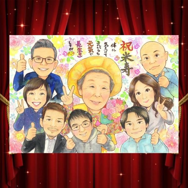 ・下描き満足保証・納期厳守・人気の似顔絵作家ずっと飾れる満足度の高い似顔絵をお届けします【ご利用の多いシーン】お祝い プレゼント 贈り物 ギフト 贈呈用 還暦 古希 喜寿 傘寿 米寿 卒寿 白寿 百寿 長寿 結婚記念日 金婚式 結婚50周年...