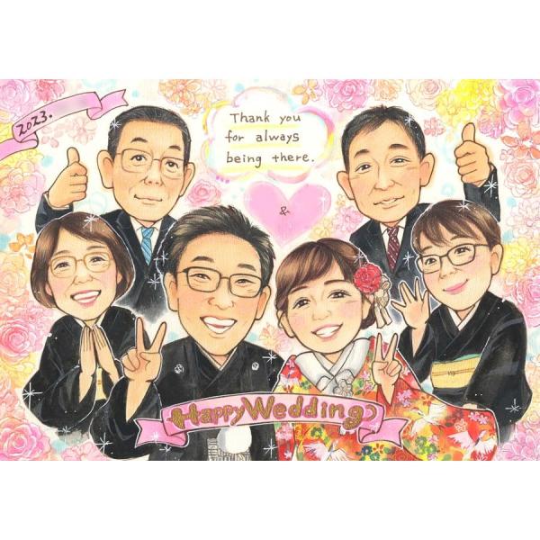 ・下描き満足保証・納期厳守・人気の似顔絵作家ずっと飾れる満足度の高い似顔絵をお届けします【ご利用の多いシーン】お祝い プレゼント 贈り物 ギフト 贈呈用 還暦 古希 喜寿 傘寿 米寿 卒寿 白寿 百寿 長寿 結婚記念日 金婚式 結婚50周年...
