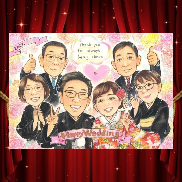 ・下描き満足保証・納期厳守・人気の似顔絵作家ずっと飾れる満足度の高い似顔絵をお届けします【ご利用の多いシーン】お祝い プレゼント 贈り物 ギフト 贈呈用 還暦 古希 喜寿 傘寿 米寿 卒寿 白寿 百寿 長寿 結婚記念日 金婚式 結婚50周年...