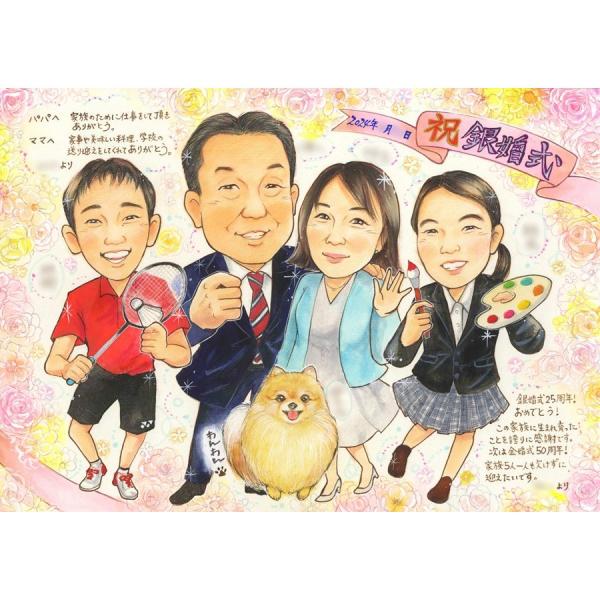 ・下描き満足保証・納期厳守・人気の似顔絵作家ずっと飾れる満足度の高い似顔絵をお届けします【ご利用の多いシーン】お祝い プレゼント 贈り物 ギフト 贈呈用 還暦 古希 喜寿 傘寿 米寿 卒寿 白寿 百寿 長寿 結婚記念日 金婚式 結婚50周年...