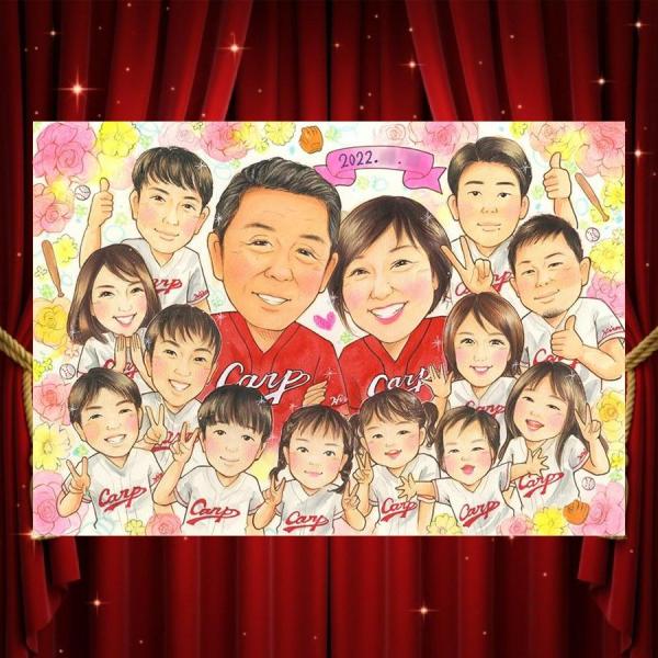 ・下描き満足保証・納期厳守・人気の似顔絵作家ずっと飾れる満足度の高い似顔絵をお届けします【ご利用の多いシーン】お祝い プレゼント 贈り物 ギフト 贈呈用 還暦 古希 喜寿 傘寿 米寿 卒寿 白寿 百寿 長寿 結婚記念日 金婚式 結婚50周年...