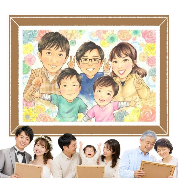 ・下描き満足保証・納期厳守・人気の似顔絵作家ずっと飾れる満足度の高い似顔絵をお届けします【ご利用の多いシーン】お祝い プレゼント 贈り物 ギフト 贈呈用 還暦 古希 喜寿 傘寿 米寿 卒寿 白寿 百寿 長寿 結婚記念日 金婚式 結婚50周年...