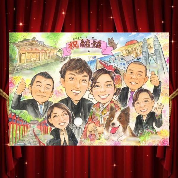 ・下描き満足保証・納期厳守・人気の似顔絵作家ずっと飾れる満足度の高い似顔絵をお届けします【ご利用の多いシーン】お祝い プレゼント 贈り物 ギフト 贈呈用 還暦 古希 喜寿 傘寿 米寿 卒寿 白寿 百寿 長寿 結婚記念日 金婚式 結婚50周年...