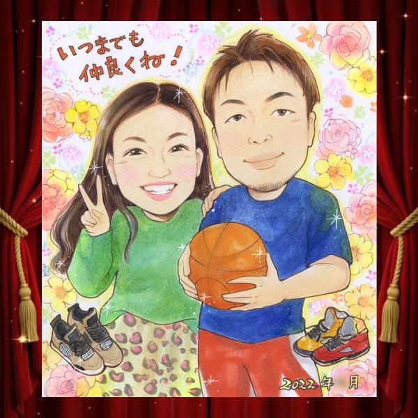・下描き満足保証・納期厳守・人気の似顔絵作家ずっと飾れる満足度の高い似顔絵をお届けします【ご利用の多いシーン】お祝い プレゼント 贈り物 ギフト 贈呈用 還暦 古希 喜寿 傘寿 米寿 卒寿 白寿 百寿 長寿 結婚記念日 金婚式 結婚50周年...