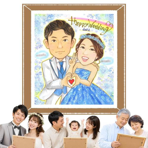 ・下描き満足保証・納期厳守・人気の似顔絵作家ずっと飾れる満足度の高い似顔絵をお届けします【ご利用の多いシーン】お祝い プレゼント 贈り物 ギフト 贈呈用 還暦 古希 喜寿 傘寿 米寿 卒寿 白寿 百寿 長寿 結婚記念日 金婚式 結婚50周年...