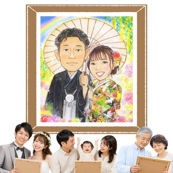 ・下描き満足保証・納期厳守・人気の似顔絵作家ずっと飾れる満足度の高い似顔絵をお届けします【ご利用の多いシーン】お祝い プレゼント 贈り物 ギフト 贈呈用 還暦 古希 喜寿 傘寿 米寿 卒寿 白寿 百寿 長寿 結婚記念日 金婚式 結婚50周年...