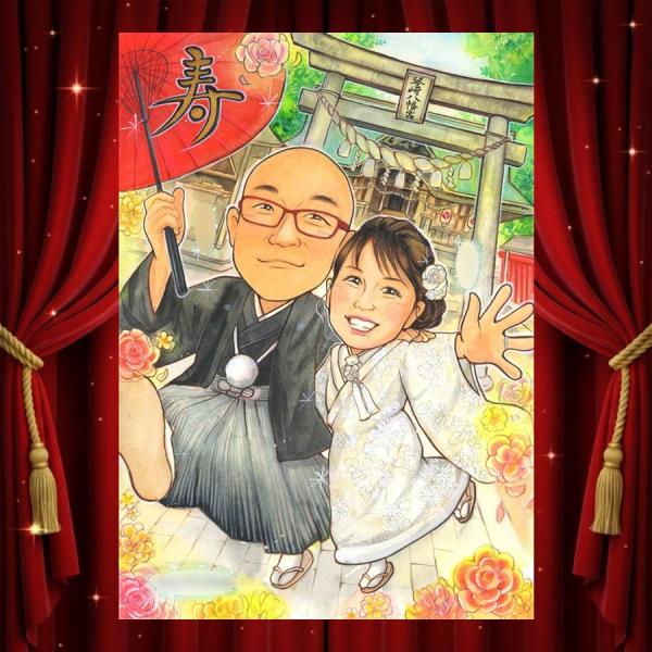 ・下描き満足保証・納期厳守・人気の似顔絵作家ずっと飾れる満足度の高い似顔絵をお届けします【ご利用の多いシーン】お祝い プレゼント 贈り物 ギフト 贈呈用 還暦 古希 喜寿 傘寿 米寿 卒寿 白寿 百寿 長寿 結婚記念日 金婚式 結婚50周年...