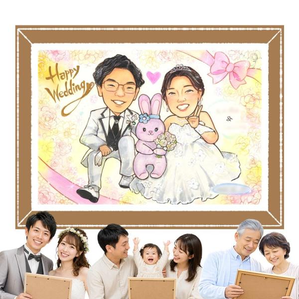 ・下描き満足保証・納期厳守・人気の似顔絵作家ずっと飾れる満足度の高い似顔絵をお届けします【ご利用の多いシーン】お祝い プレゼント 贈り物 ギフト 贈呈用 還暦 古希 喜寿 傘寿 米寿 卒寿 白寿 百寿 長寿 結婚記念日 金婚式 結婚50周年...