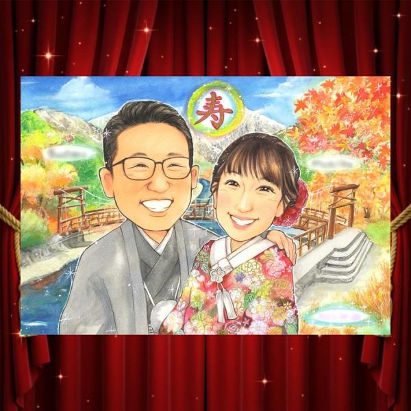 ・下描き満足保証・納期厳守・人気の似顔絵作家ずっと飾れる満足度の高い似顔絵をお届けします【ご利用の多いシーン】お祝い プレゼント 贈り物 ギフト 贈呈用 還暦 古希 喜寿 傘寿 米寿 卒寿 白寿 百寿 長寿 結婚記念日 金婚式 結婚50周年...