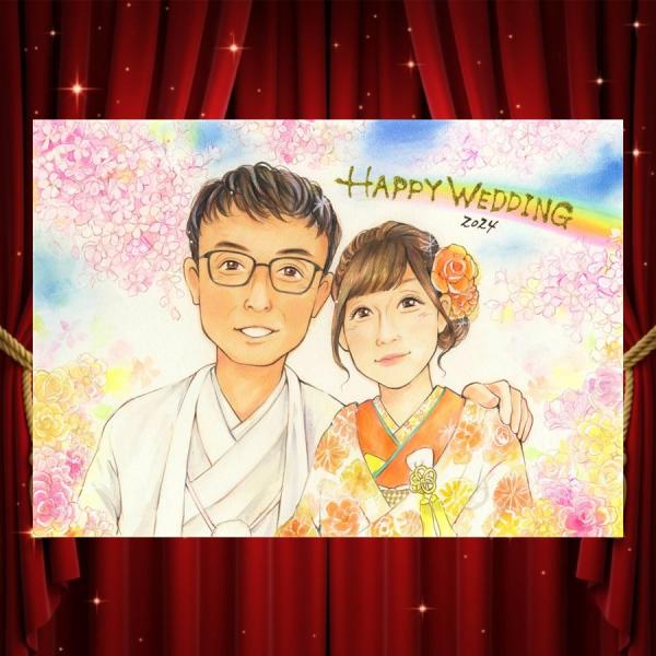・下描き満足保証・納期厳守・人気の似顔絵作家ずっと飾れる満足度の高い似顔絵をお届けします【ご利用の多いシーン】お祝い プレゼント 贈り物 ギフト 贈呈用 還暦 古希 喜寿 傘寿 米寿 卒寿 白寿 百寿 長寿 結婚記念日 金婚式 結婚50周年...